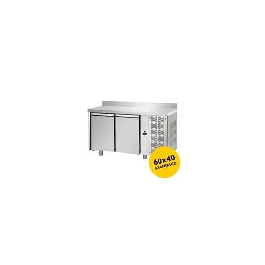 2 door counter fridge with backsplash 440 litres - 160 x 80 x 95 cm