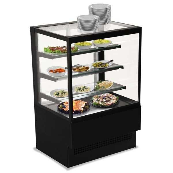 Serve over counter display fridge EVOK, depth 78.5 cm, temperature +2/+4° C