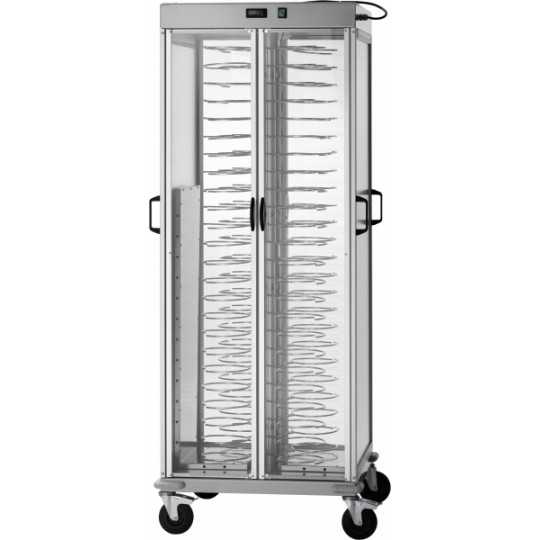 Heated mobile starter plate rack