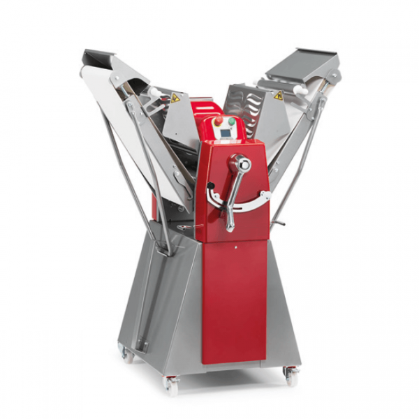 Professional bench-top dough sheeter with base, 60 cm belt width ...