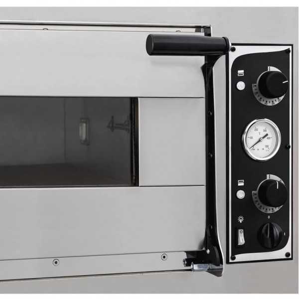 Electric pizzeria bakery oven for 6 pizzas with glass door and 27 cm ...